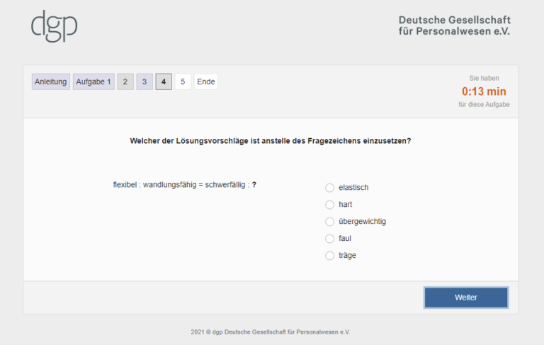 5 Jahre Testplattform kognitive Leistungstests - dgp